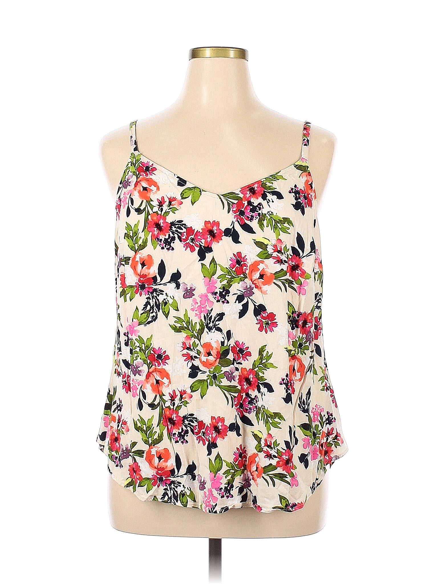 Torrid Floral Pink Sleeveless Blouse Size 1X Plus (1) (Plus) - 60% off ...
