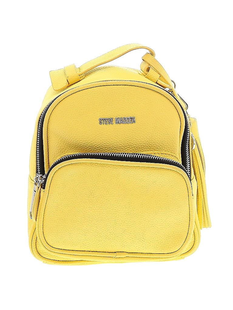 Steve Madden Yellow Leather Backpack One Size - 54% off | thredUP
