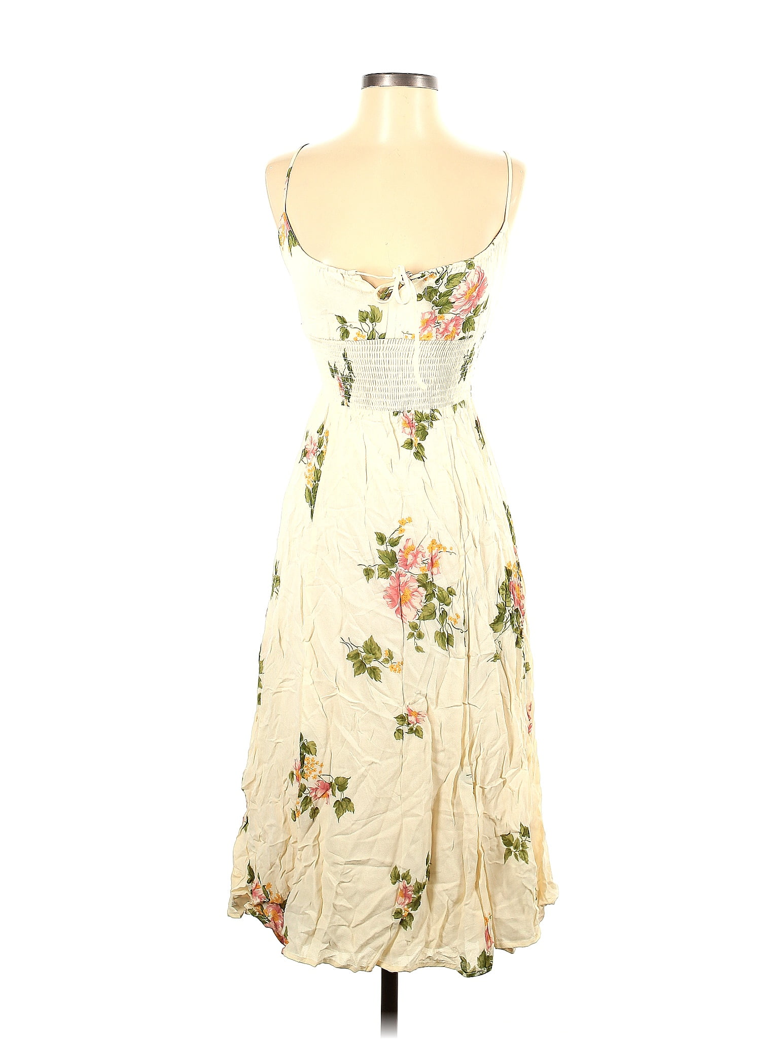 Reformation 100 Viscose Ivory Casual Dress Size 2 55 Off Thredup