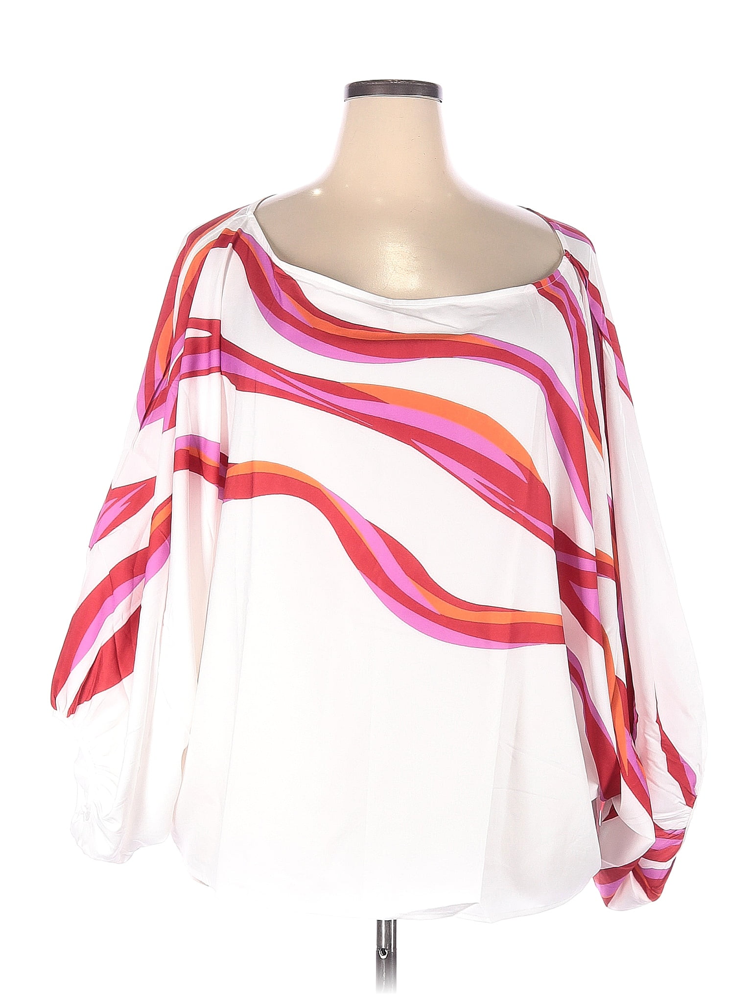 Unbranded White Long Sleeve Blouse Size Xxl 52 Off Thredup