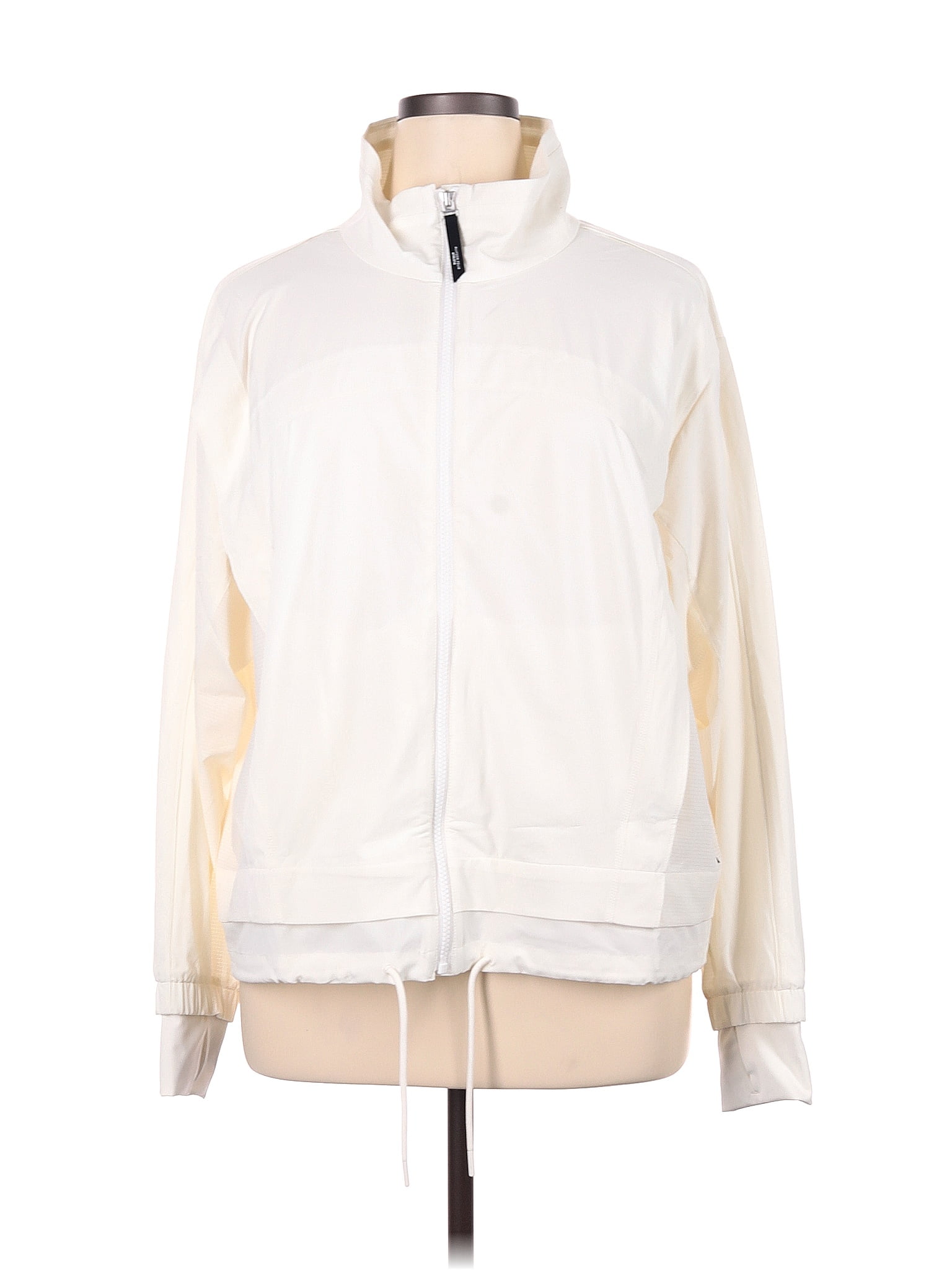 Allyson Felix x Athleta Solid Ivory White Jacket Size XL - 63% off ...