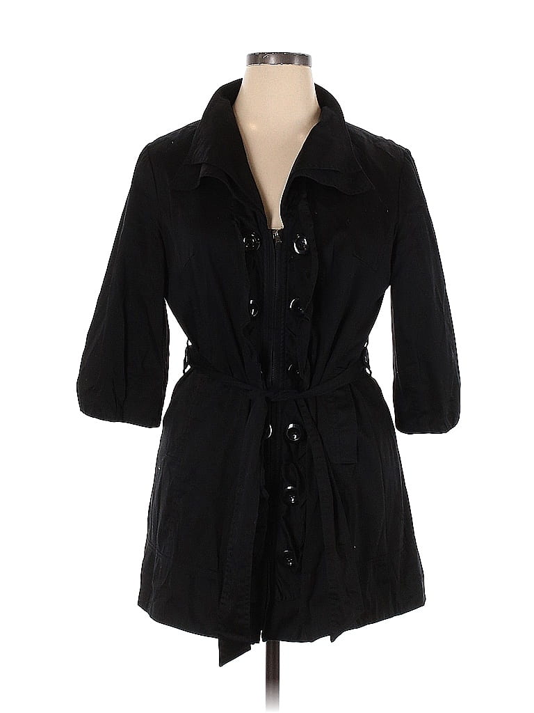 Talie Solid Black Jacket Size XL - 60% off | thredUP
