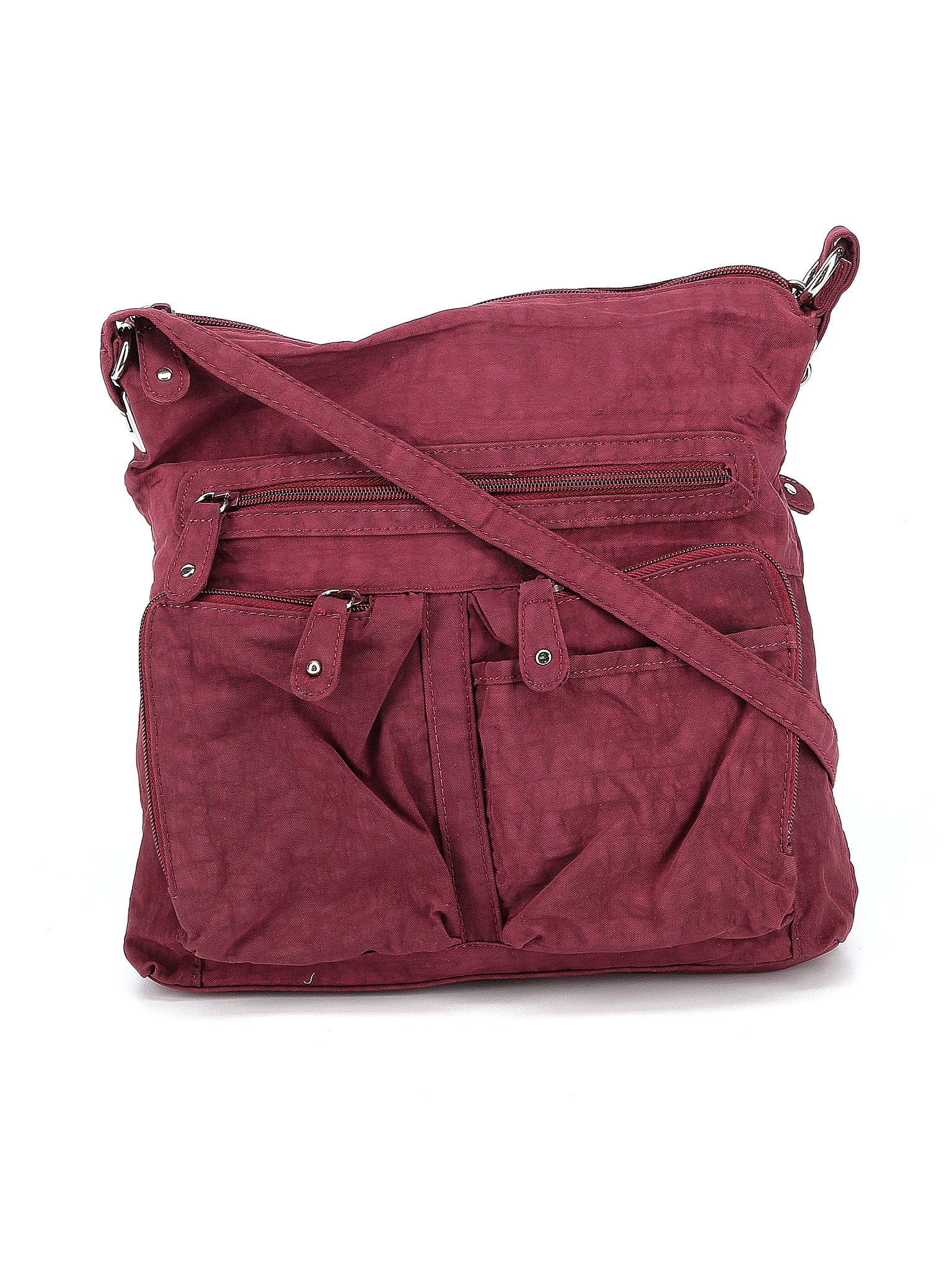 MultiSac Solid Maroon Burgundy Crossbody Bag One Size - 59% off | thredUP
