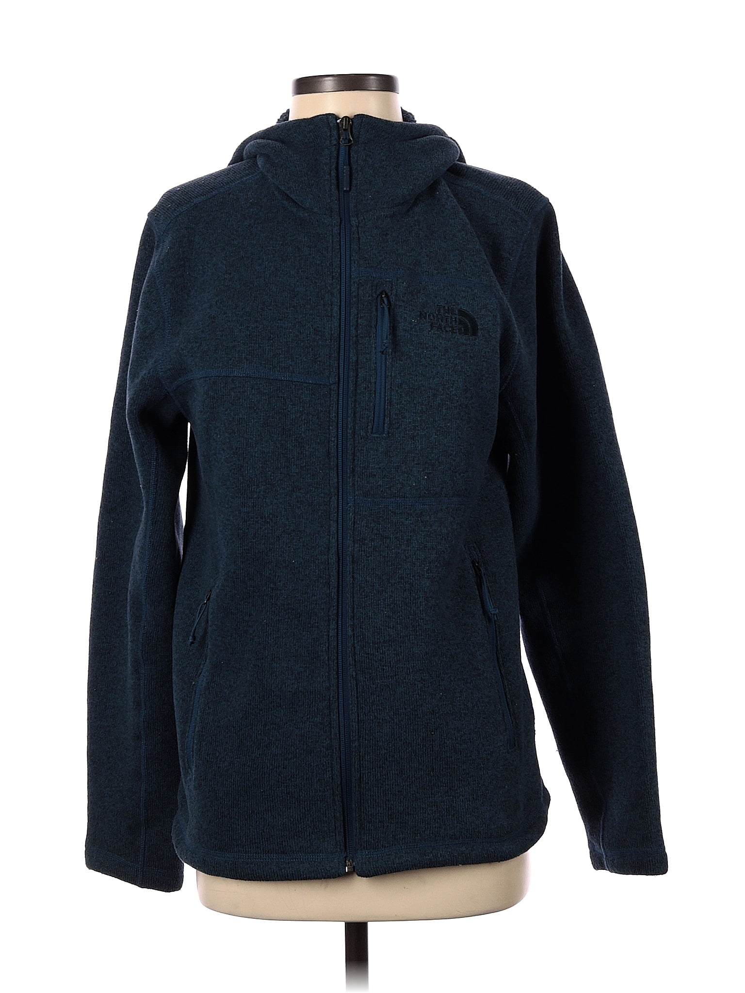 The North Face 100% Polyester Blue Jacket Size S - 58% off | thredUP