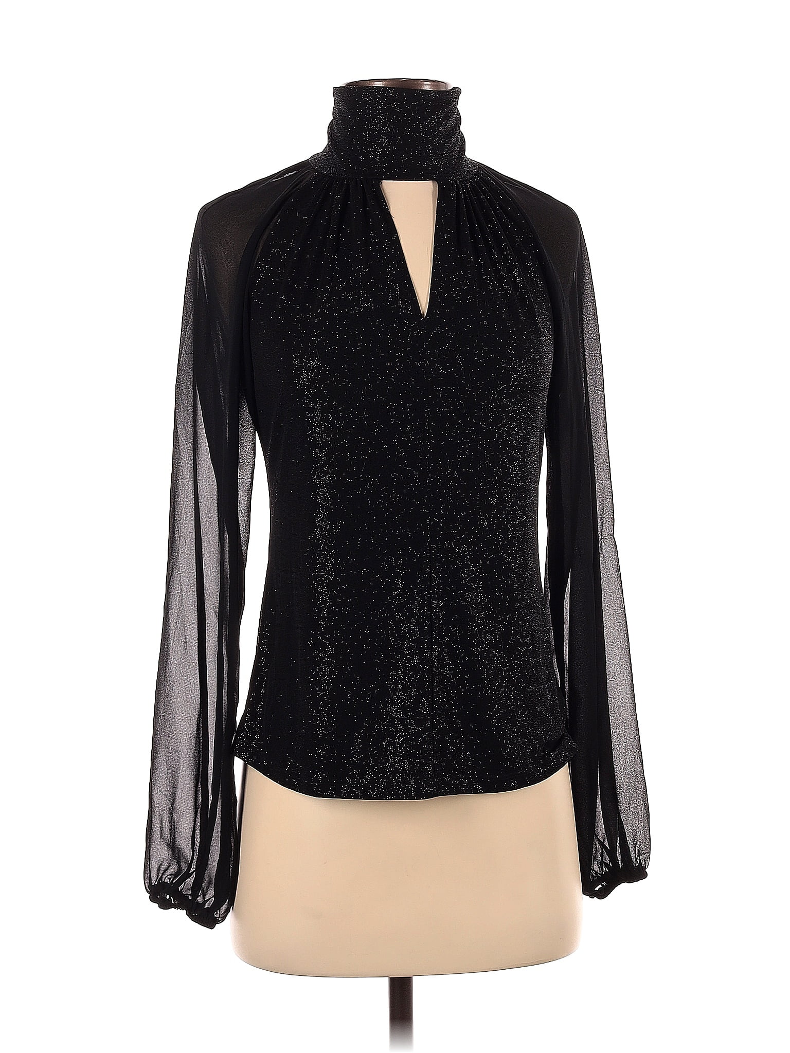 Vince Camuto Black Long Sleeve Blouse Size Xs 70 Off Thredup