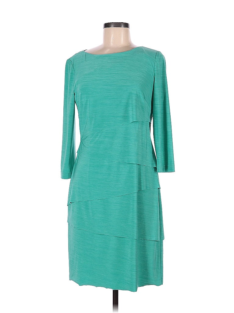 Tahari By Asl Teal Casual Dress Size 8 78 Off Thredup