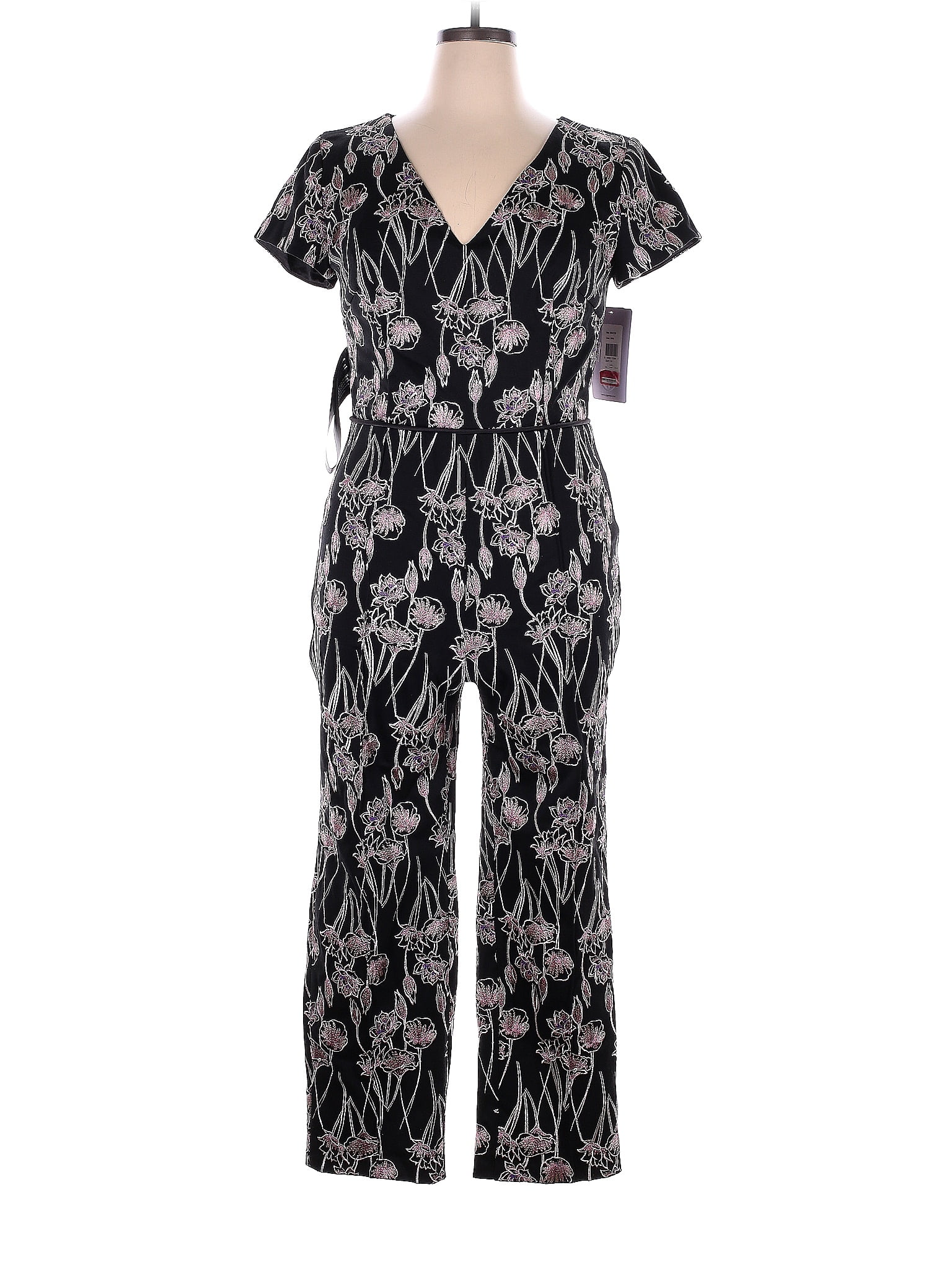 JS Collection Multi Color Black Jumpsuit Size 14 - 76% off | ThredUp