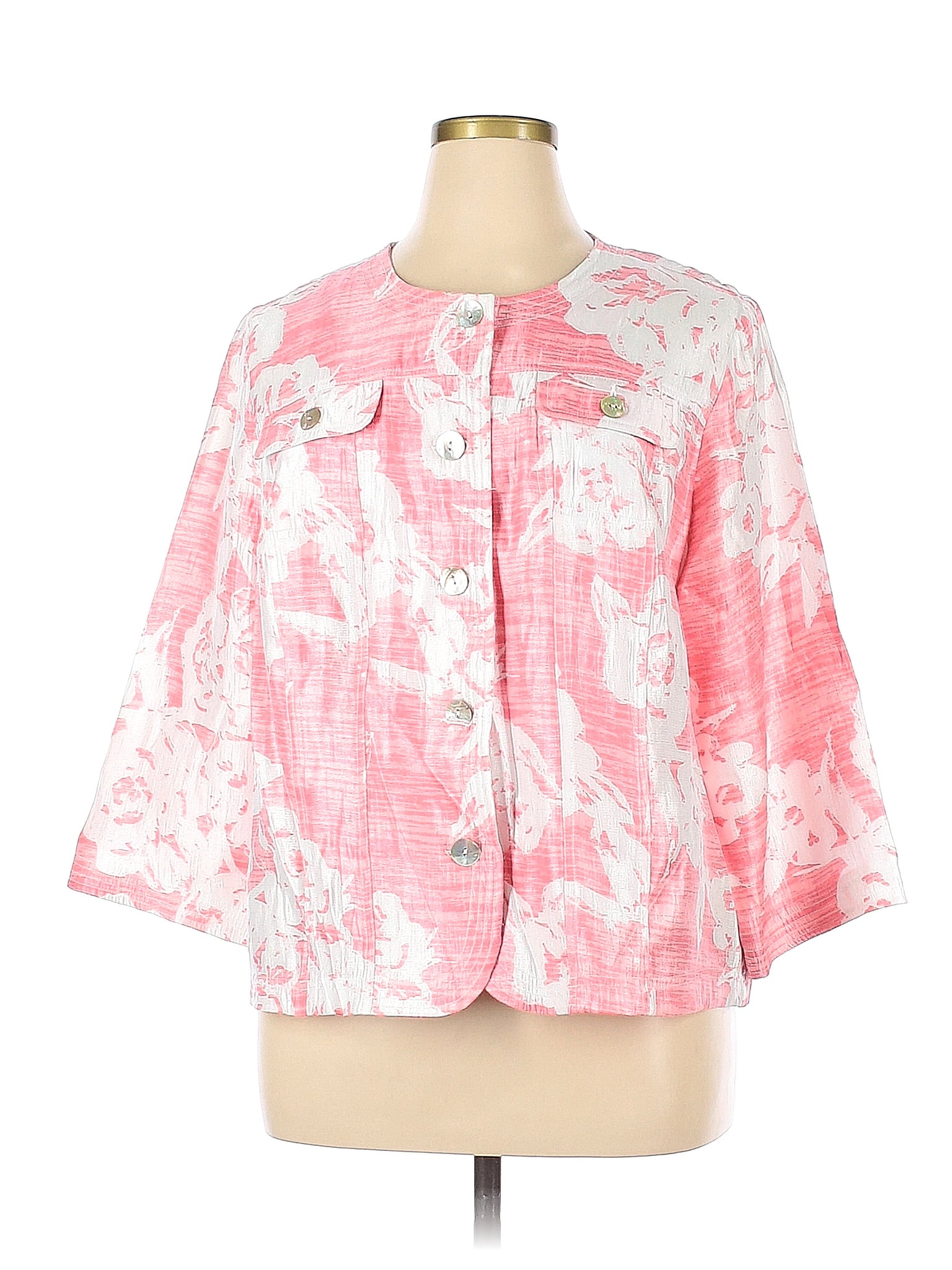 Ruby Rd. Pink Jacket Size 16 - 69% off | thredUP