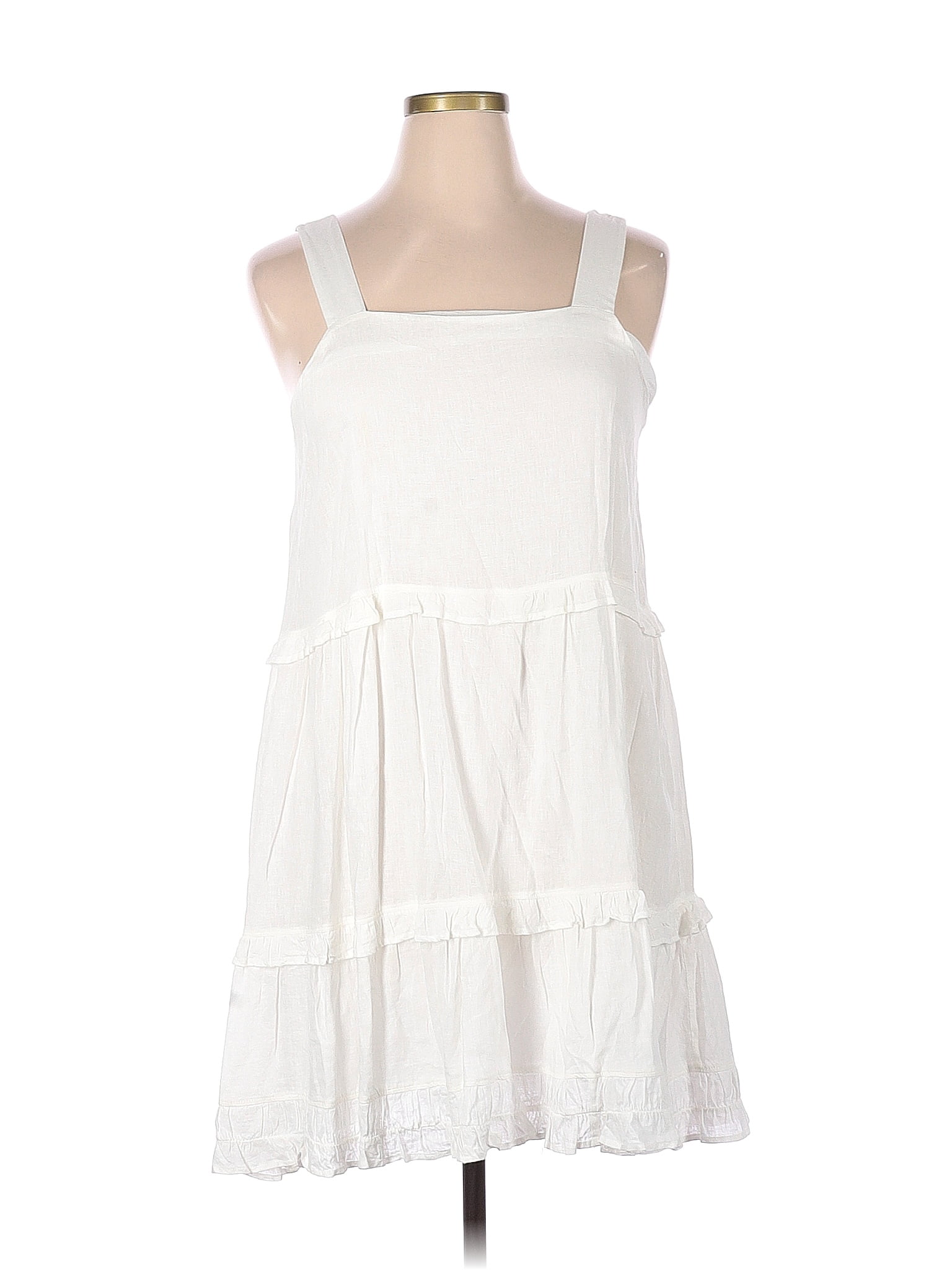 Rails Solid White Casual Dress Size Xl 75 Off Thredup