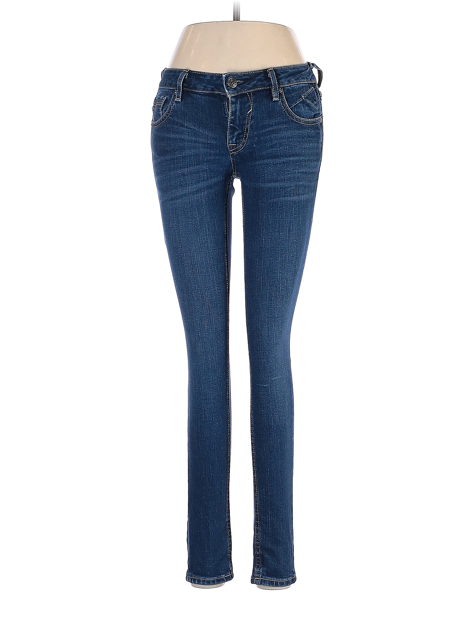 Vigoss Solid Blue Jeans 24 Waist - 71% off | ThredUp