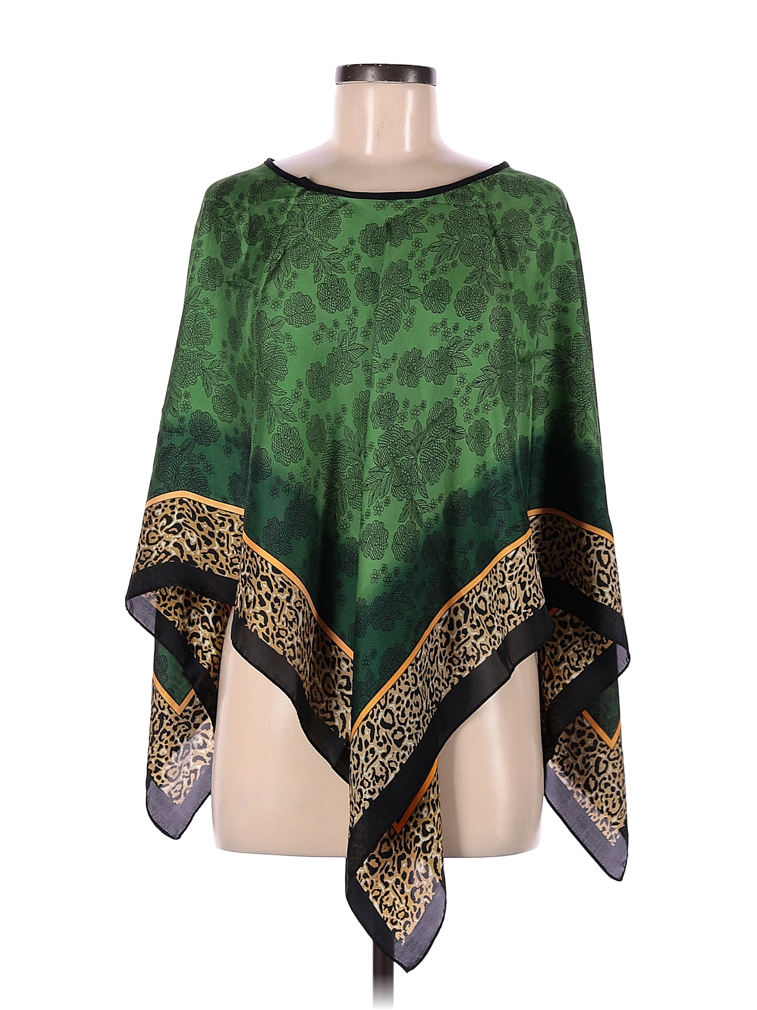 Assorted Brands 100% Polyester Green Poncho One Size - 54% off | thredUP