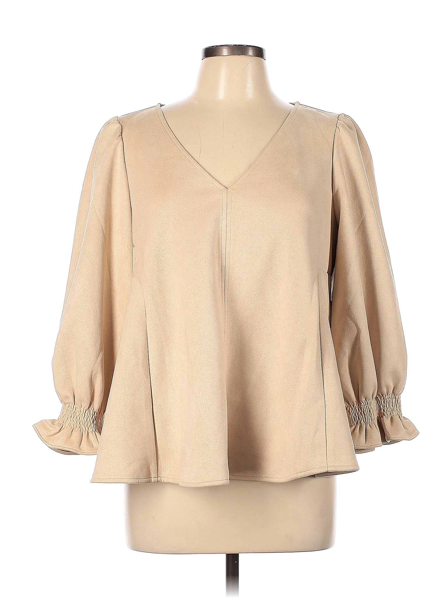 Tuckernuck Tan Long Sleeve Top Size L - 75% off | thredUP