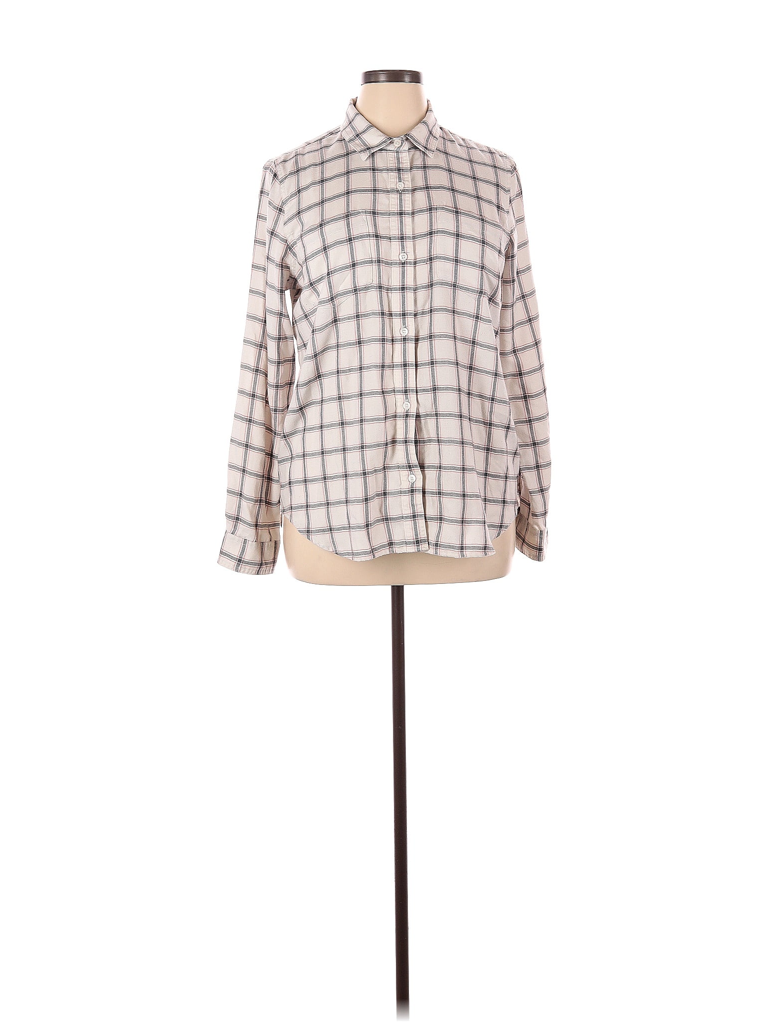 Madewell Ivory Long Sleeve Button Down Shirt Size Xl 72 Off Thredup