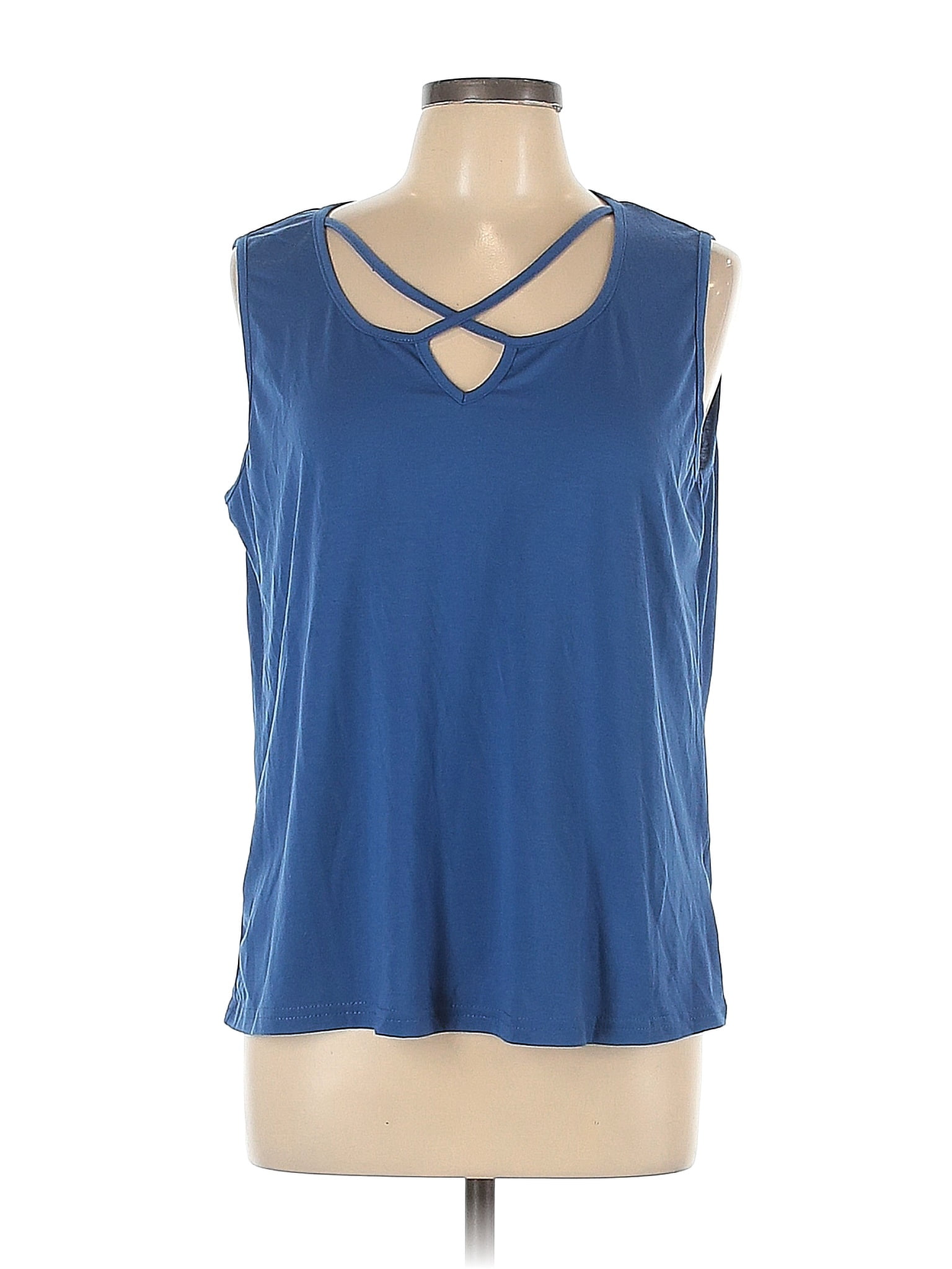 Emery Rose Blue Sleeveless Top Size Xl 56 Off Thredup
