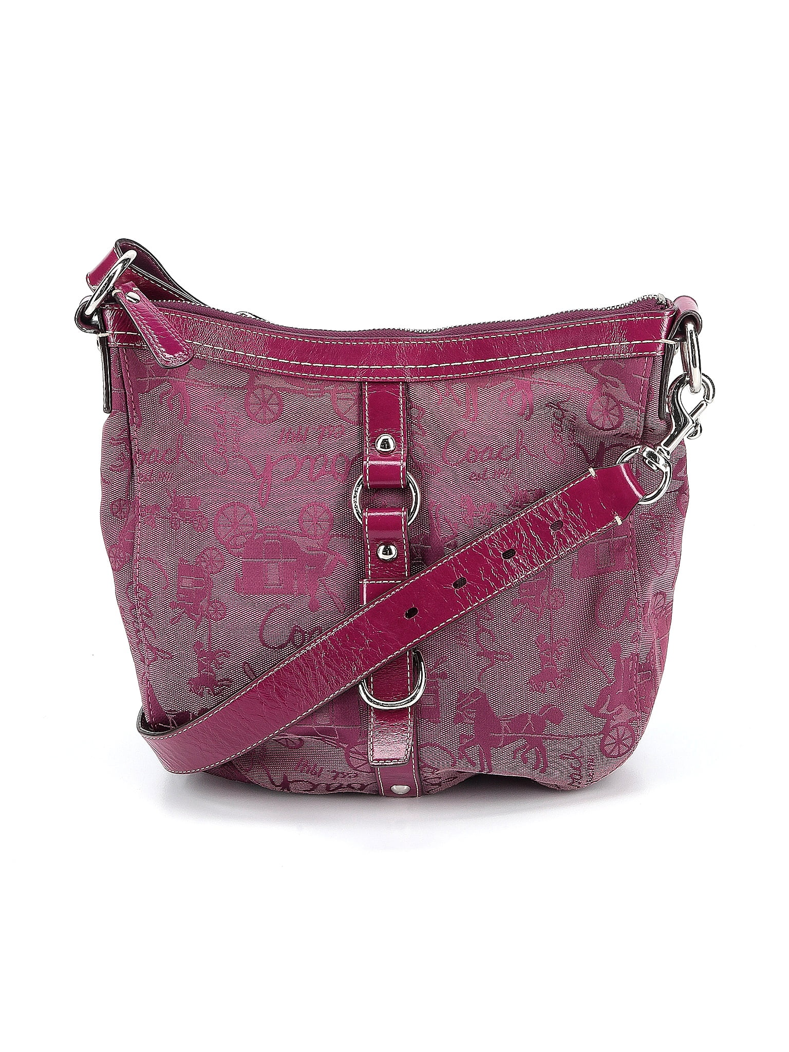 Coach Factory Color Block Purple Pink Shoulder Bag One Size - 66% off ...
