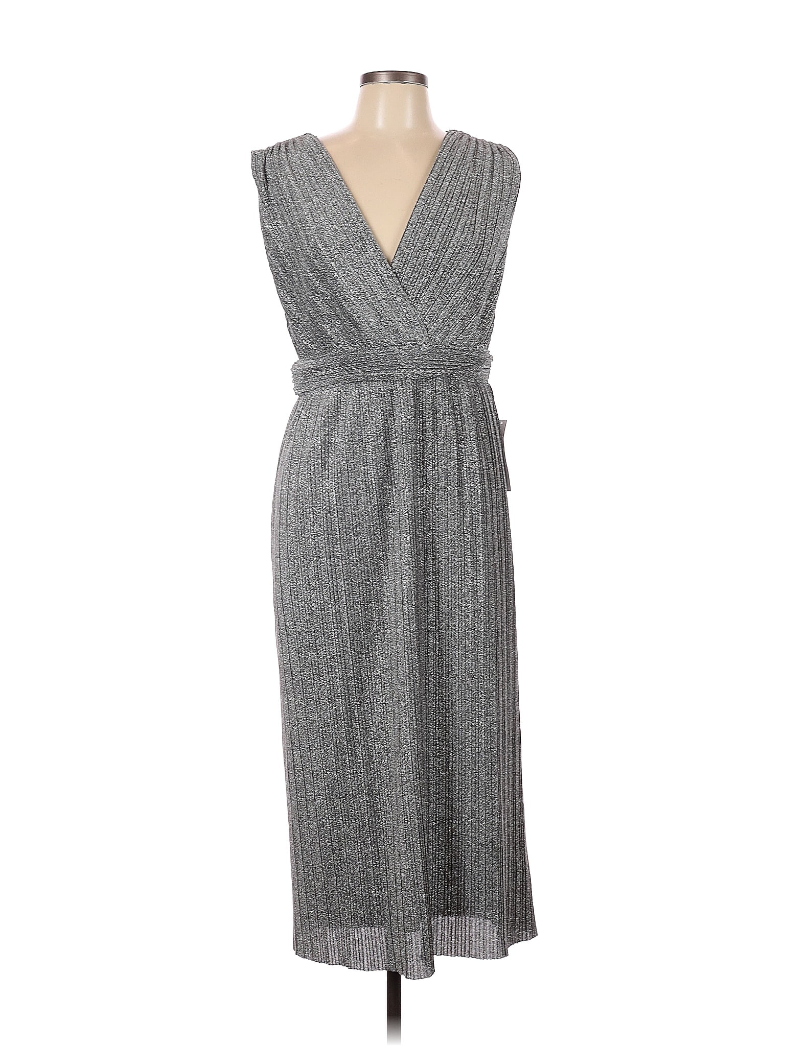 Urban Outfitters Metallic Gray Cocktail Dress Size L 69 Off Thredup