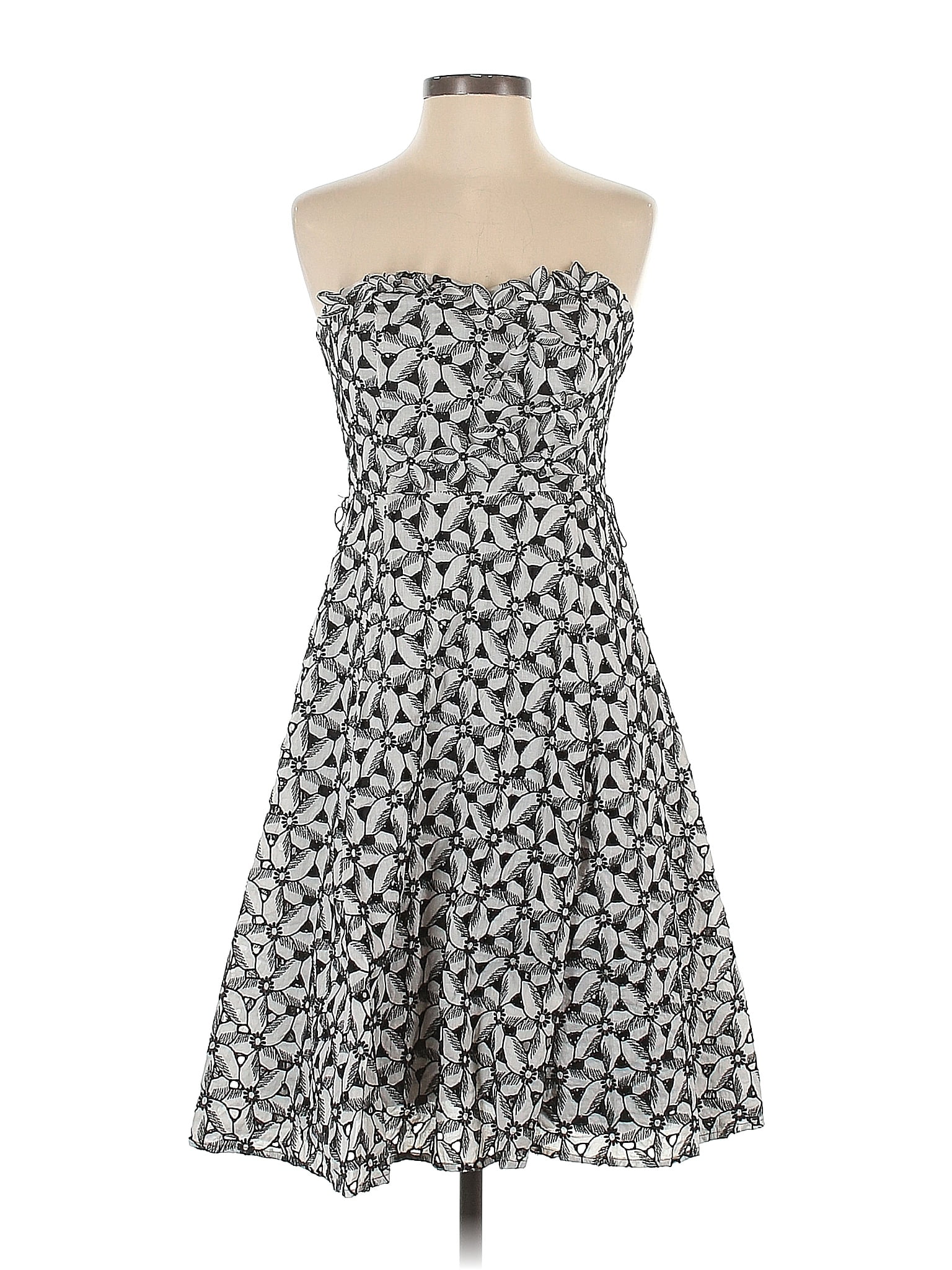 Moulinette Soeurs 100 Cotton Gray Cocktail Dress Size 4 75 Off