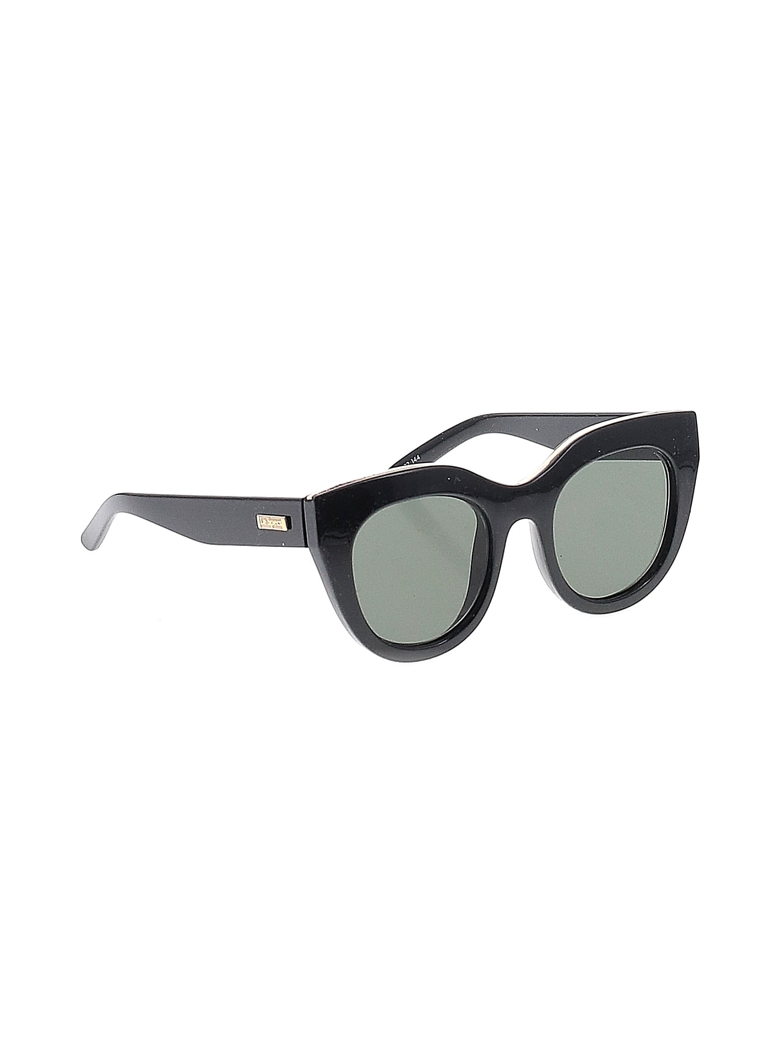 Le Specs Solid Green Black Sunglasses One Size - 53% off | thredUP