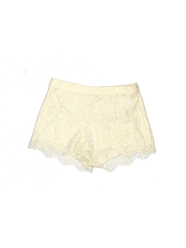H&M 100% Polyamide Jacquard Floral Motif Damask Brocade Ivory Shorts ...