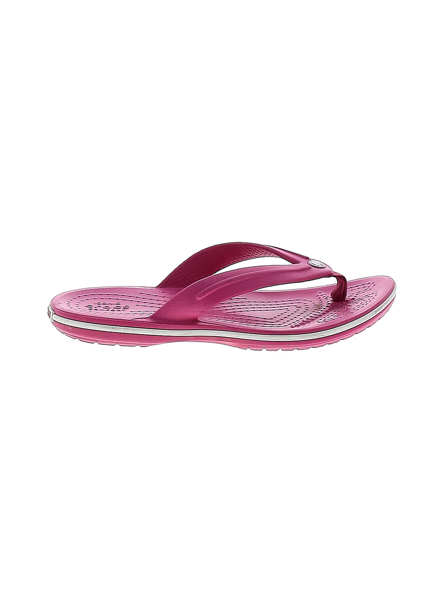 Crocs Color Block Solid Pink Flip Flops Size 13 - 34% off | thredUP