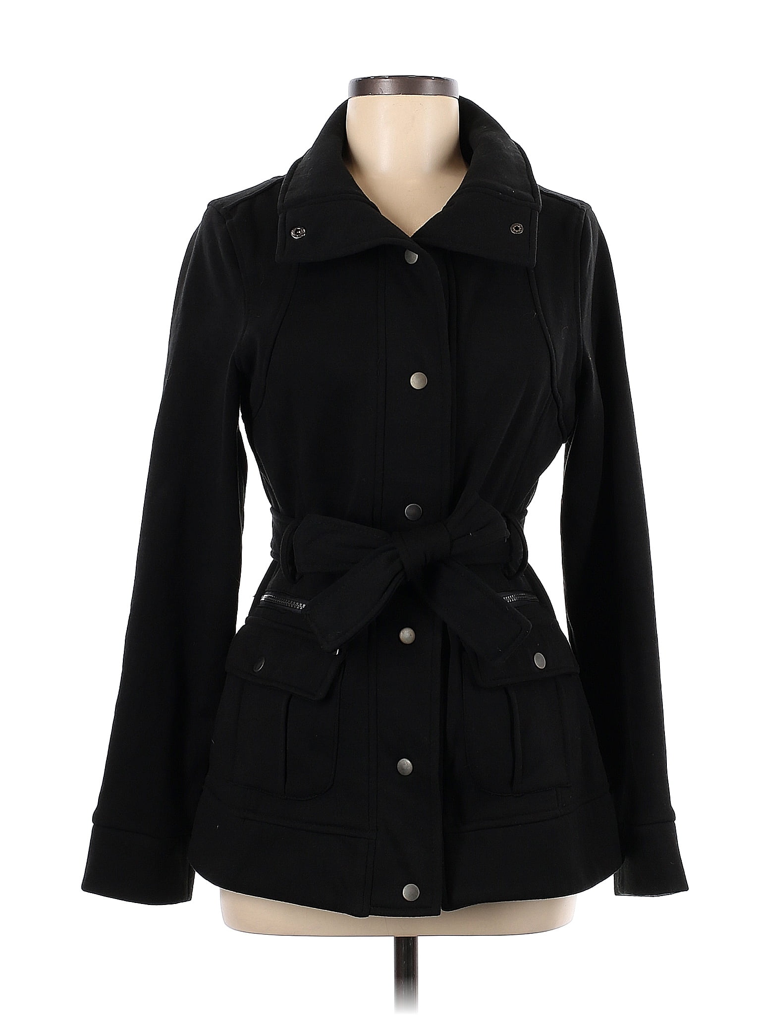 Yoki 100% Polyester Solid Black Jacket Size M - 59% off | thredUP