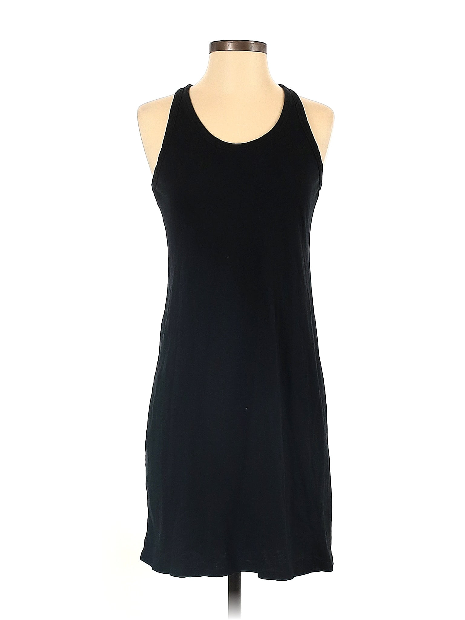 J Crew 100 Cotton Solid Black Casual Dress Size S 76 Off Thredup