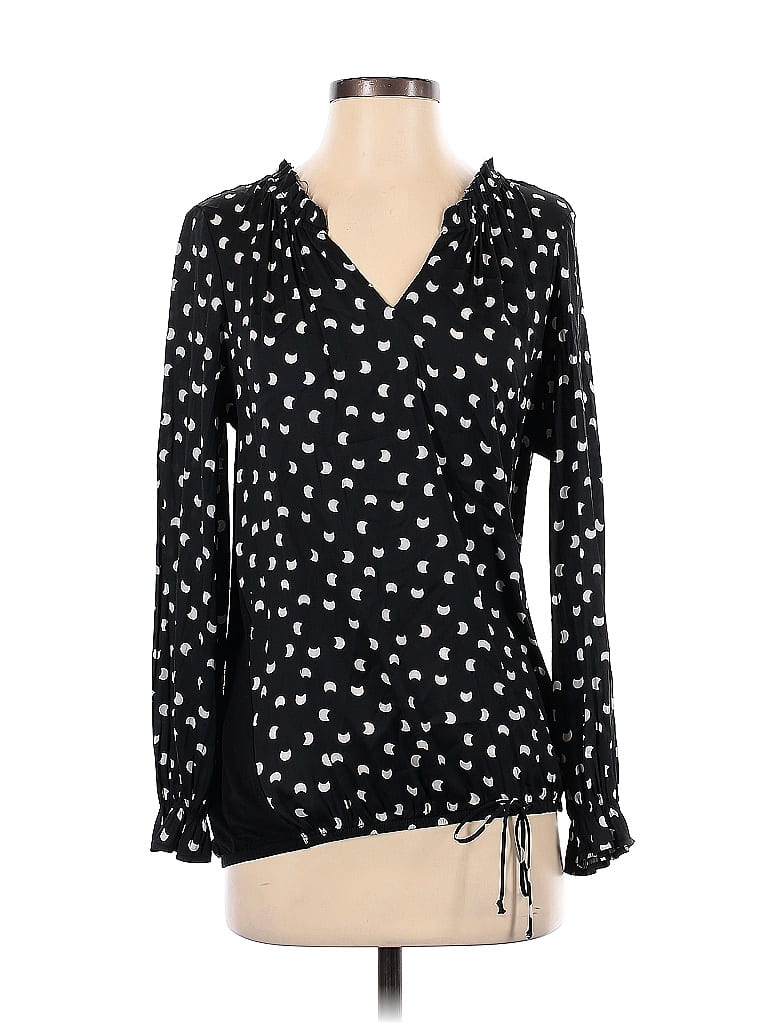 Left Coast by Dolan 100% Polyester Black Long Sleeve Blouse Size S - 92 ...