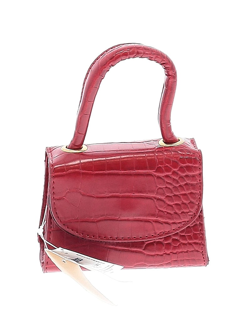 Assorted Brands 100% Synthetic Solid Burgundy Satchel One Size - 67% ...