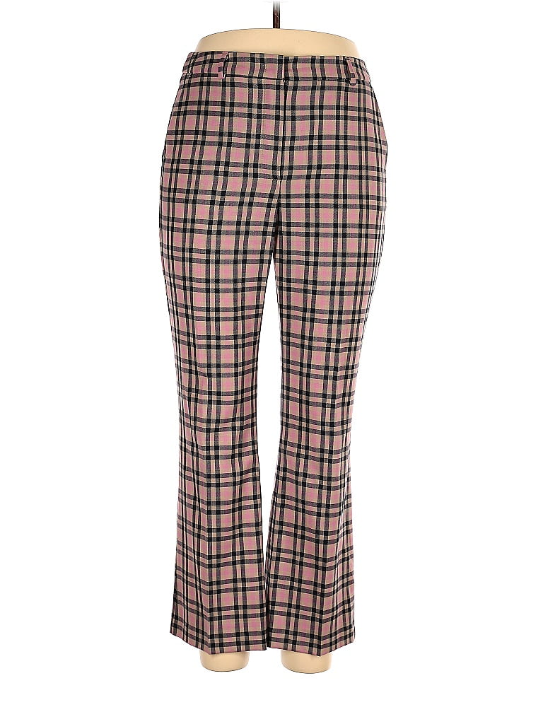 Weekend Max Mara Plaid Multi Color Pink Dress Pants Size 12 - 77% off ...