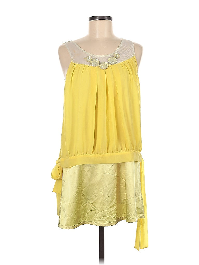 Ryu 100% Polyester Yellow Cocktail Dress Size M - 85% off | ThredUp