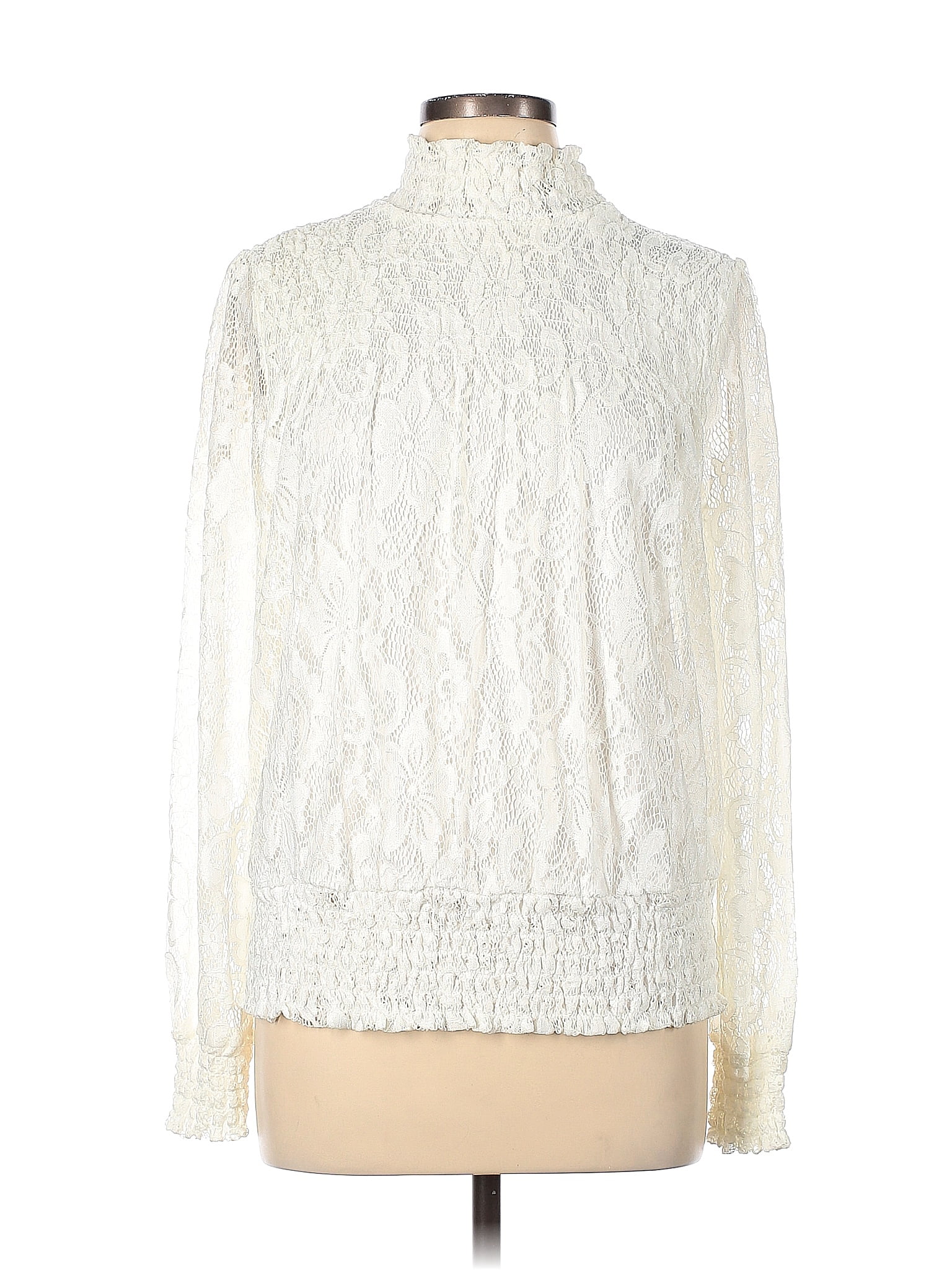 Adiva White Ivory Long Sleeve Blouse Size L 52 Off Thredup
