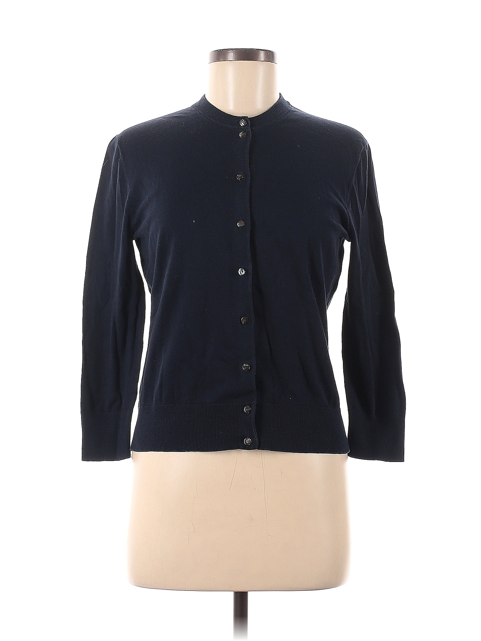 J.Crew Color Block Solid Navy Blue Cardigan Size M - 74% off | thredUP
