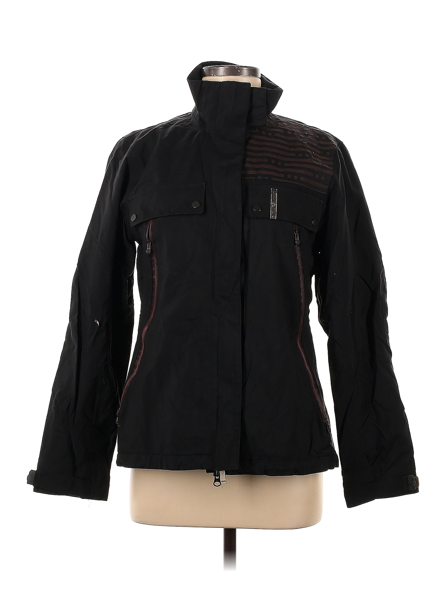 Merrell 100% Polyester Solid Black Jacket Size M - 69% off | thredUP