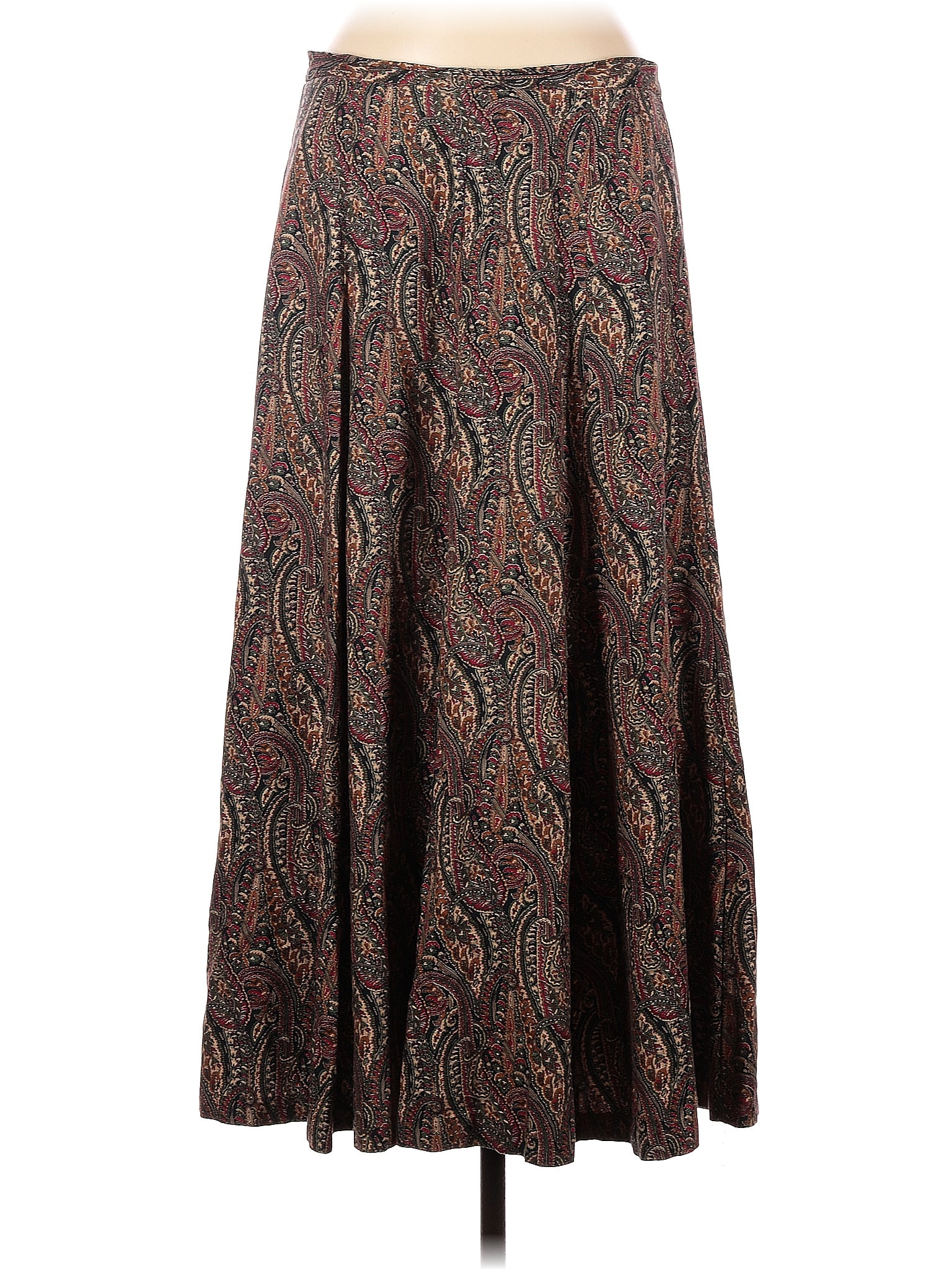 Koret 100% Rayon Multi Color Brown Casual Skirt Size 8 - 77% off | thredUP