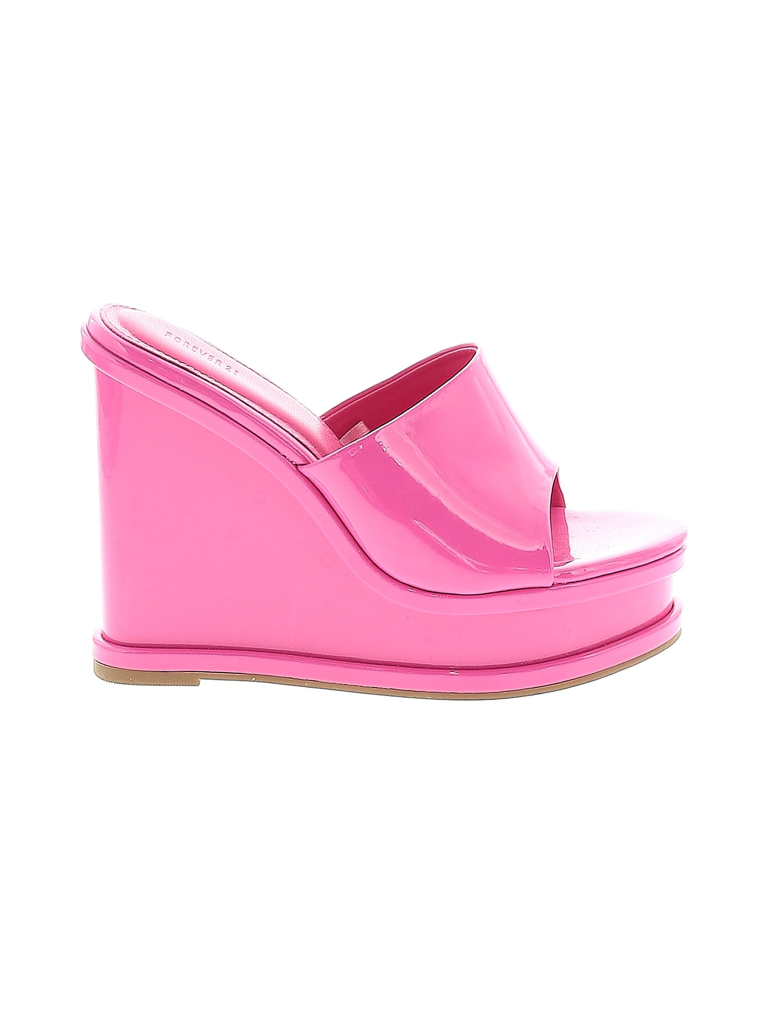 Forever 21 Solid Pink Wedges Size 8 - 40% off | thredUP