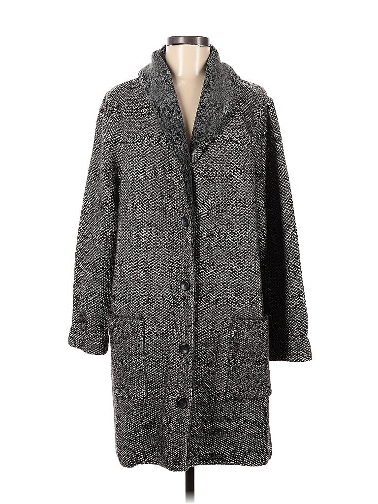 J.Jill Marled Gray Coat Size M - 69% off | thredUP