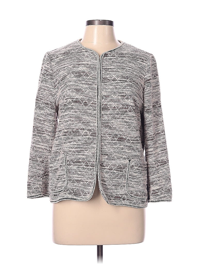 Max Studio Gray Jacket Size L - 77% off | thredUP
