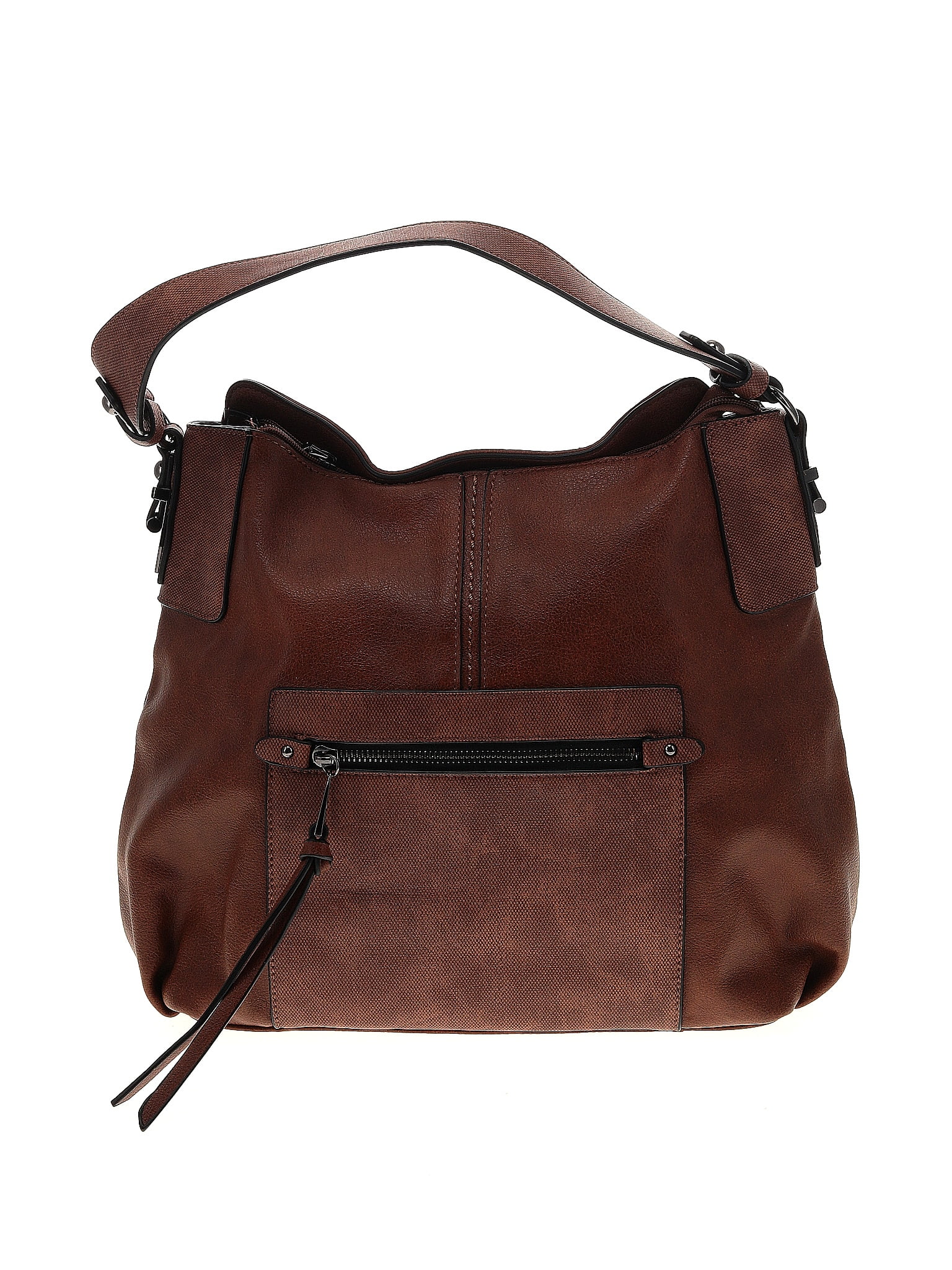 Realer Solid Brown Satchel One Size - 42% off | thredUP