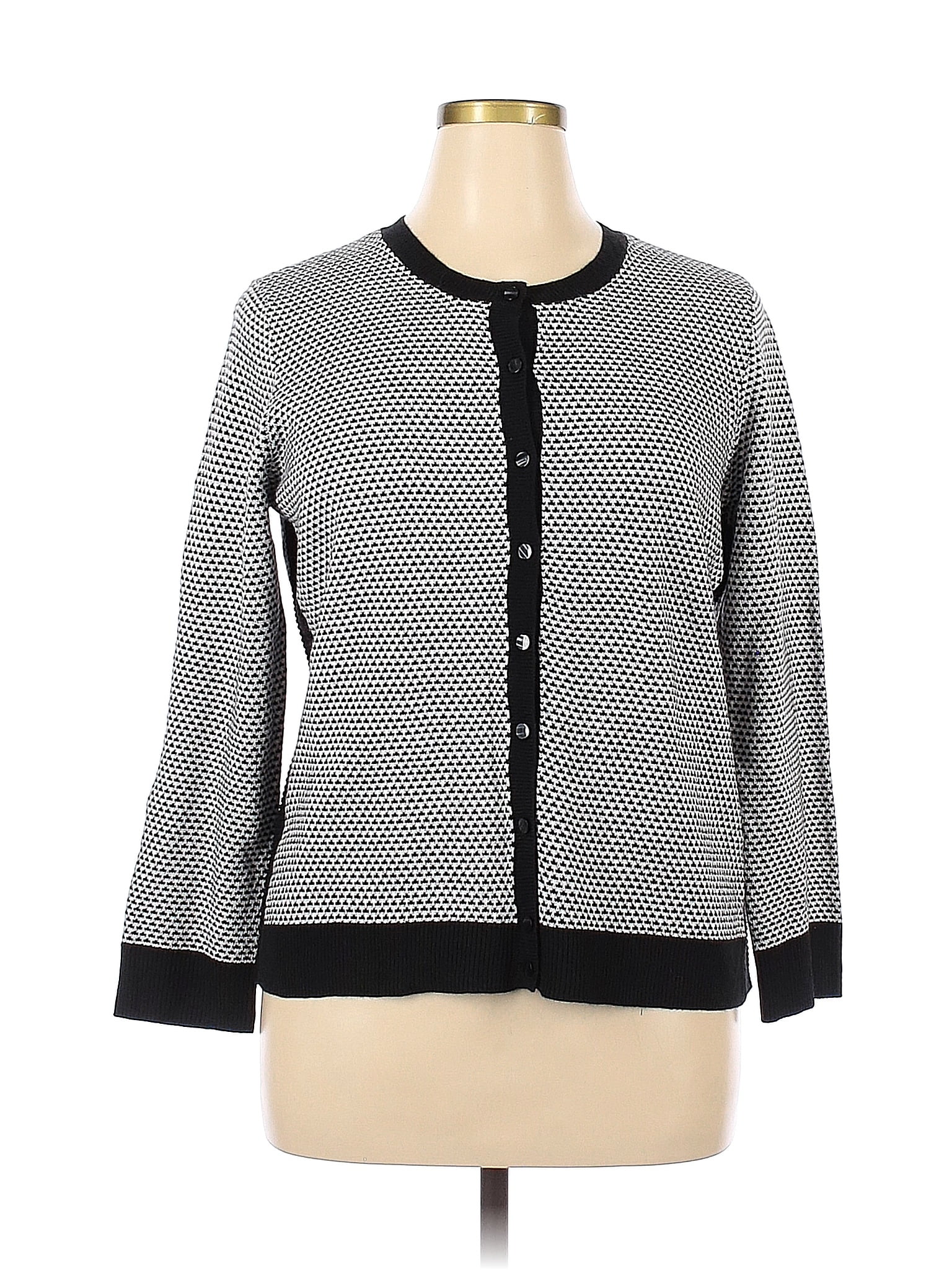 Croft & Barrow 100% Acrylic Gray Cardigan Size XL (Petite) - 58% off ...
