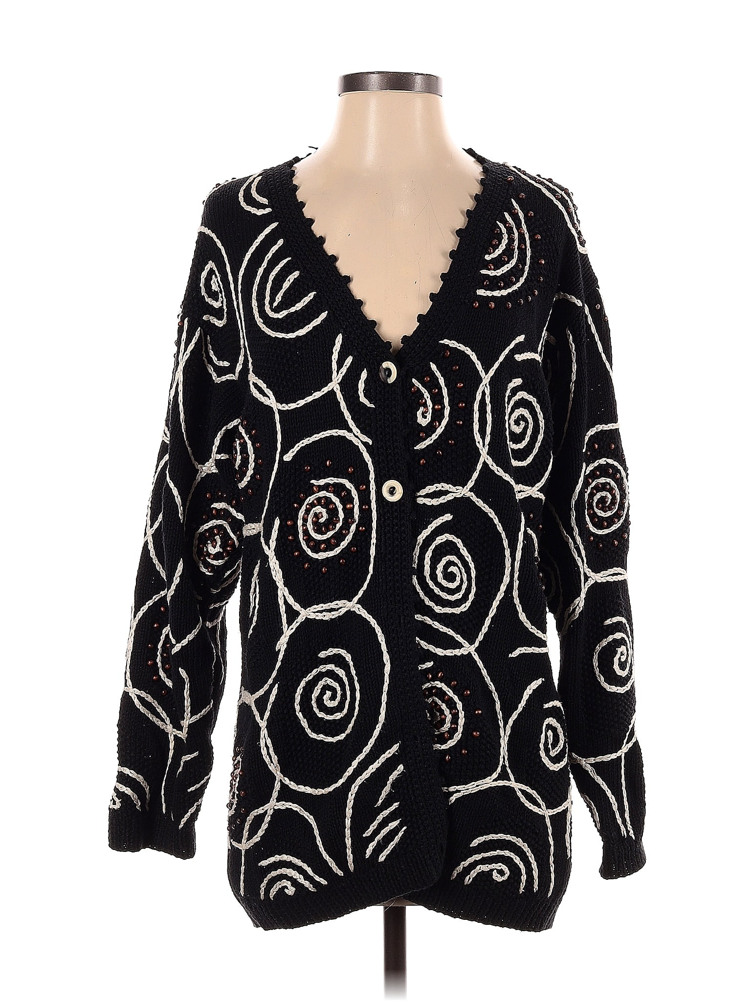 Jaeger Color Block Black Cardigan Size S - 80% off | thredUP