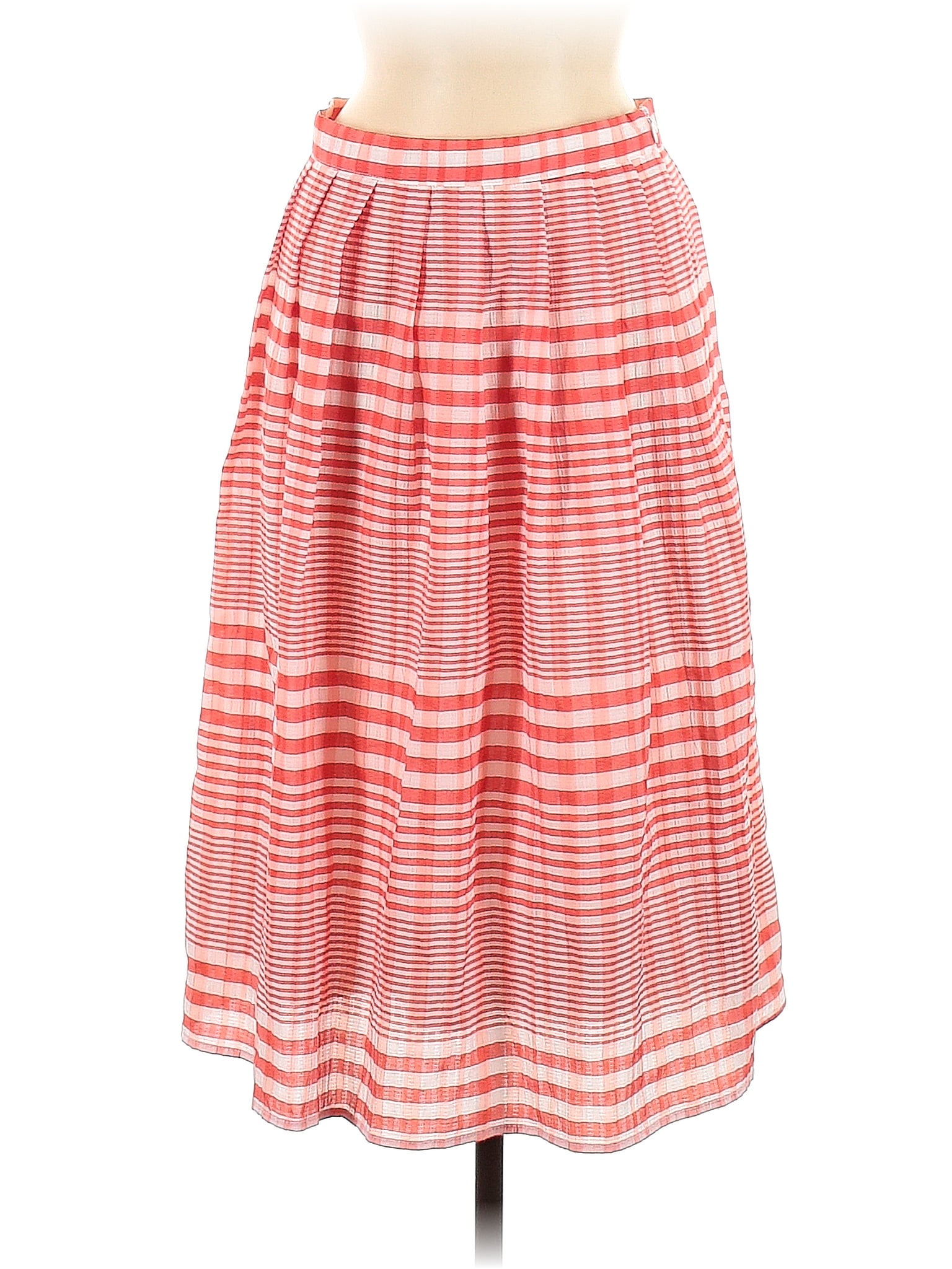 Eva Franco Stripes Multi Color Red Casual Skirt Size 6 65 Off Thredup