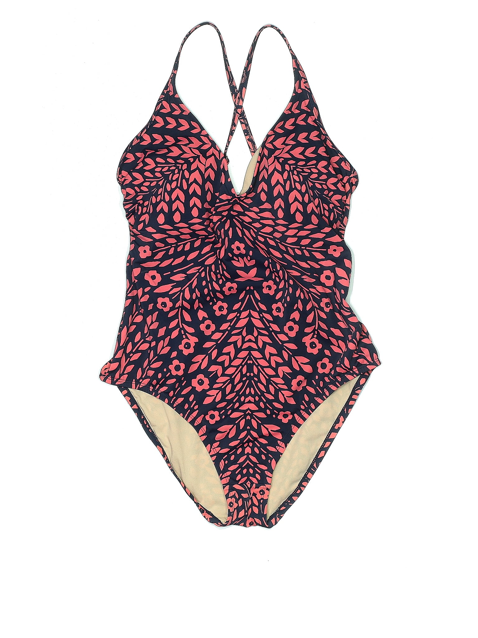 Kona Sol Multi Color Red One Piece Swimsuit Size L - 31% off | thredUP