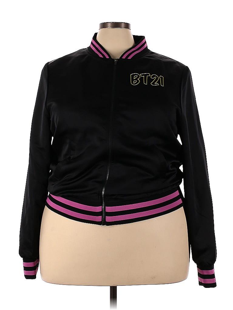 BT21 100% Polyester Black Jacket Size 3X (Plus) - 59% off | ThredUp