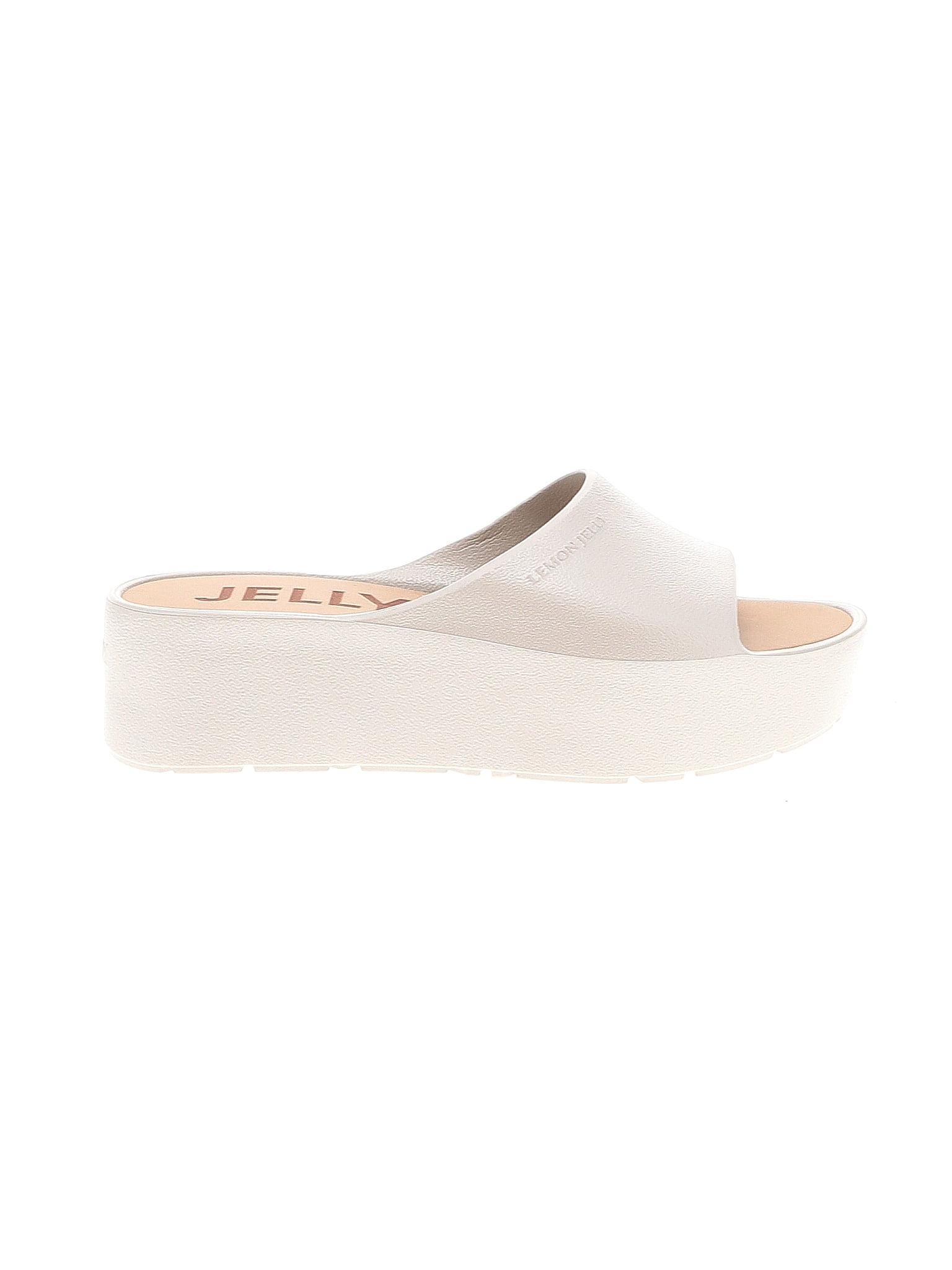 Lemon Jelly Solid White Sandals Size 37 (EU) - 55% off | thredUP
