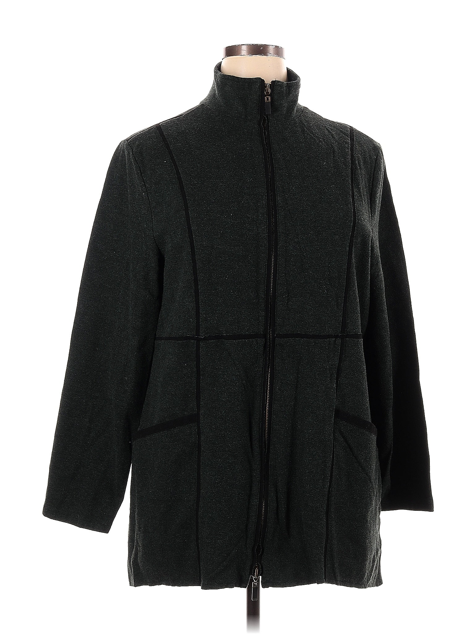 Habitat Solid Black Jacket Size XL - 42% off | thredUP