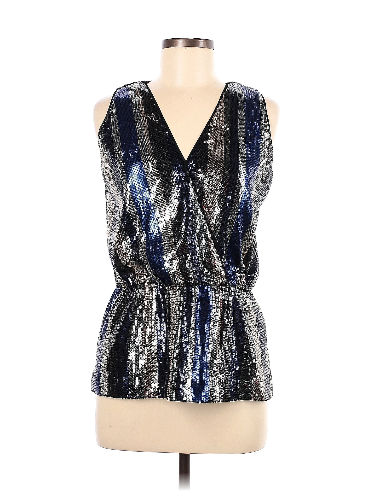 Worth New York Multi Color Silver Sleeveless Top Size 8 - 81% off | thredUP