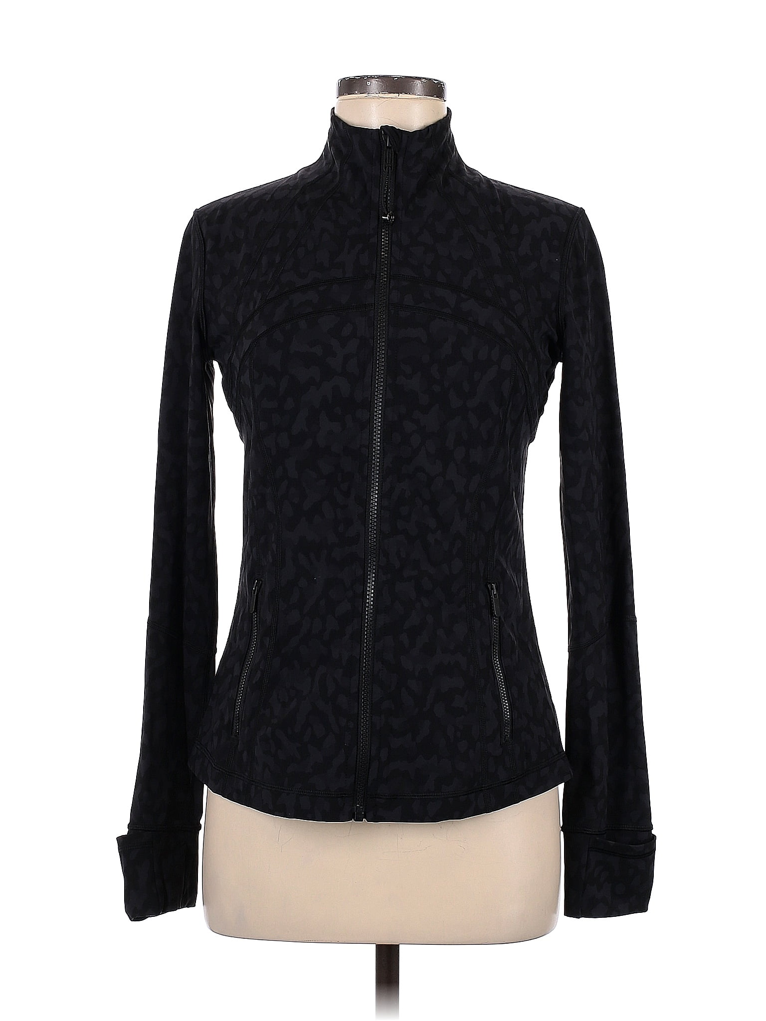 Lululemon Athletica Leopard Print Black Track Jacket Size 8 - 48% off ...