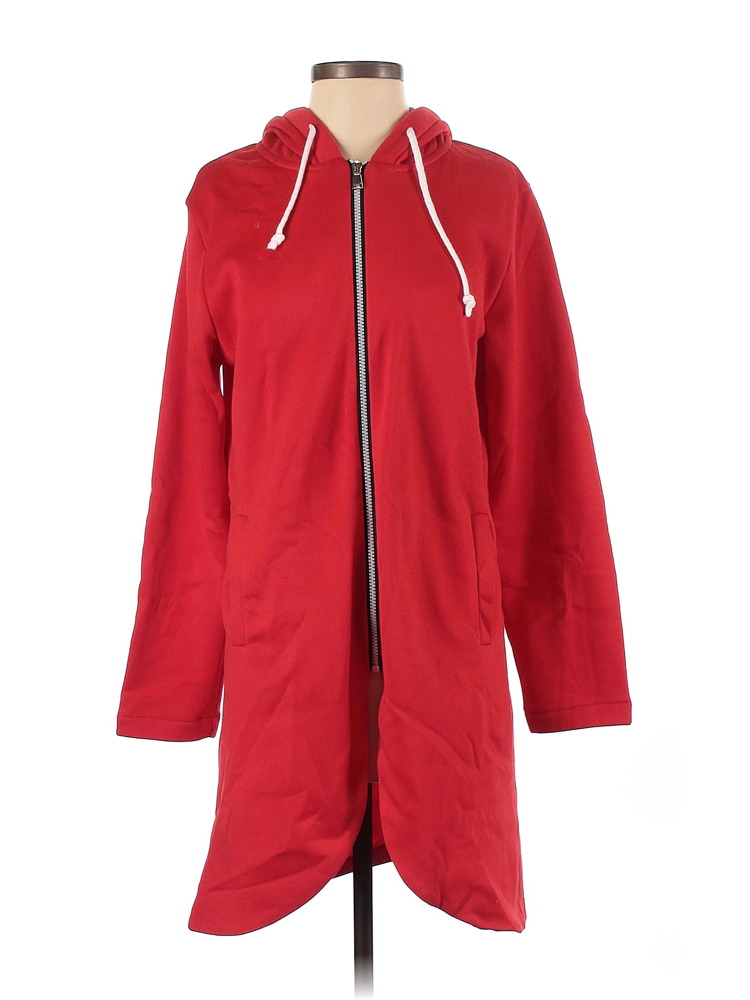 Assorted Brands Solid Red Zip Up Hoodie Size S - 52% off | thredUP