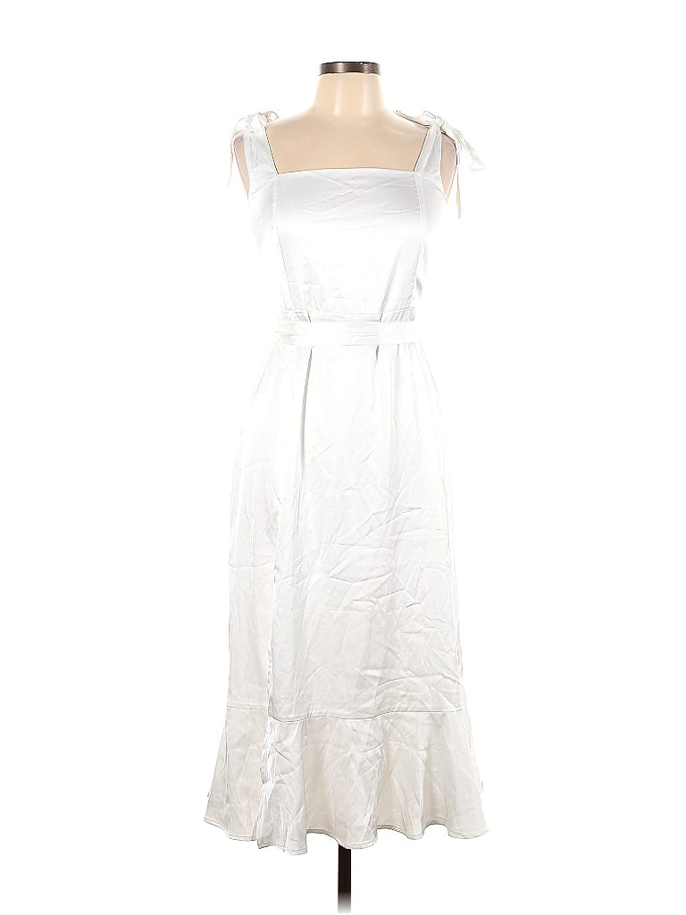 Anrabess Solid White Cocktail Dress Size L 64 Off Thredup 4636