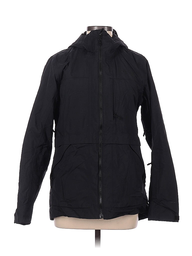 The North Face 100% Nylon Solid Black Jacket Size M - 51% off | thredUP